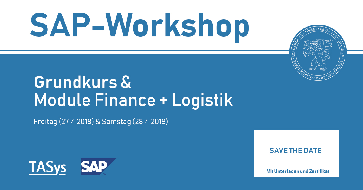 Workshop SAP Grundkurs 2018 ABV-Bundle - Börsenverein Greifswald